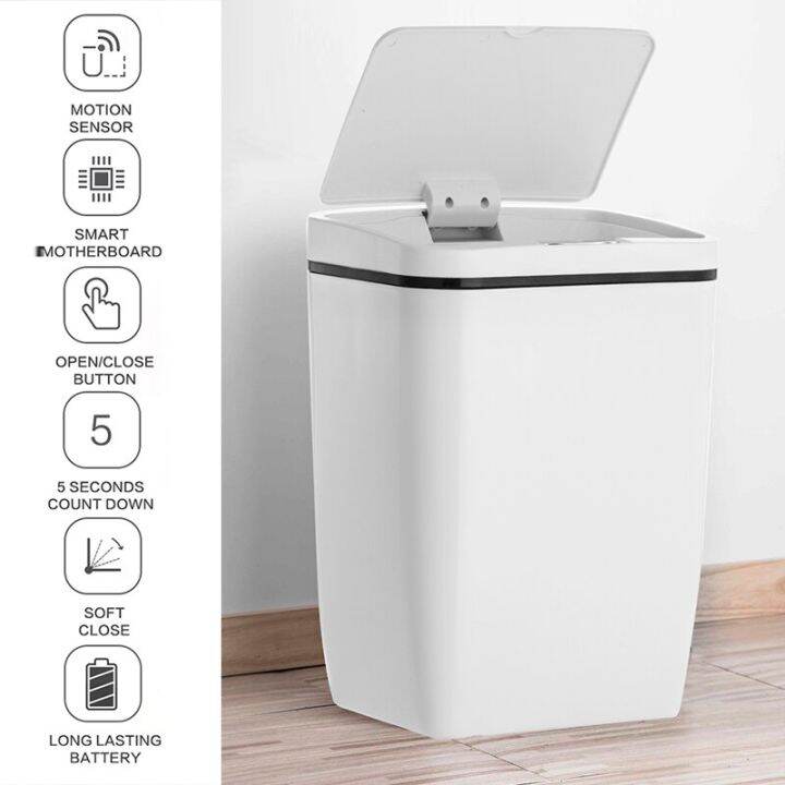 Automatic Touchless Intelligent Induction Motion Sensor Kitchen Trash ...