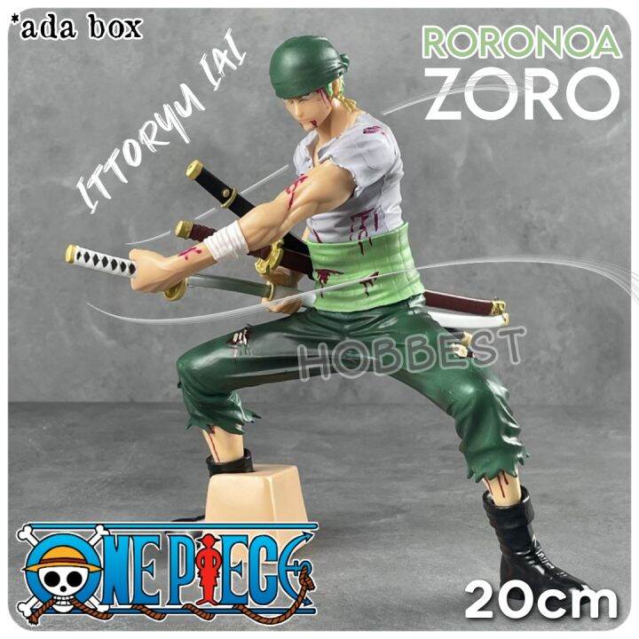 ONE PIECE : RORONOA ZORO ITTORYU IAI Action Figure Miniatur Pajangan ...