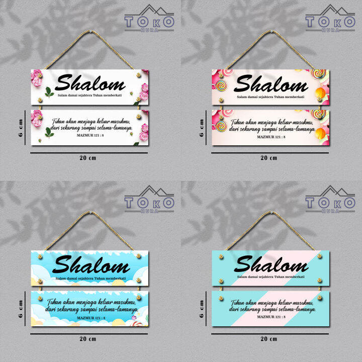Papan Mdf Ucapan Shalom Kristen Syalom | Lazada Indonesia