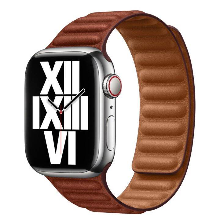 Leather Strap for Apple Watch Band 45mm 41mm 44mm 40mm Original ...