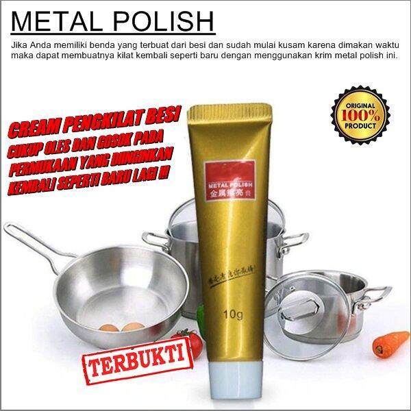 PROMO cream metal polish crom cream pengkilat besi steel pengkilat ...