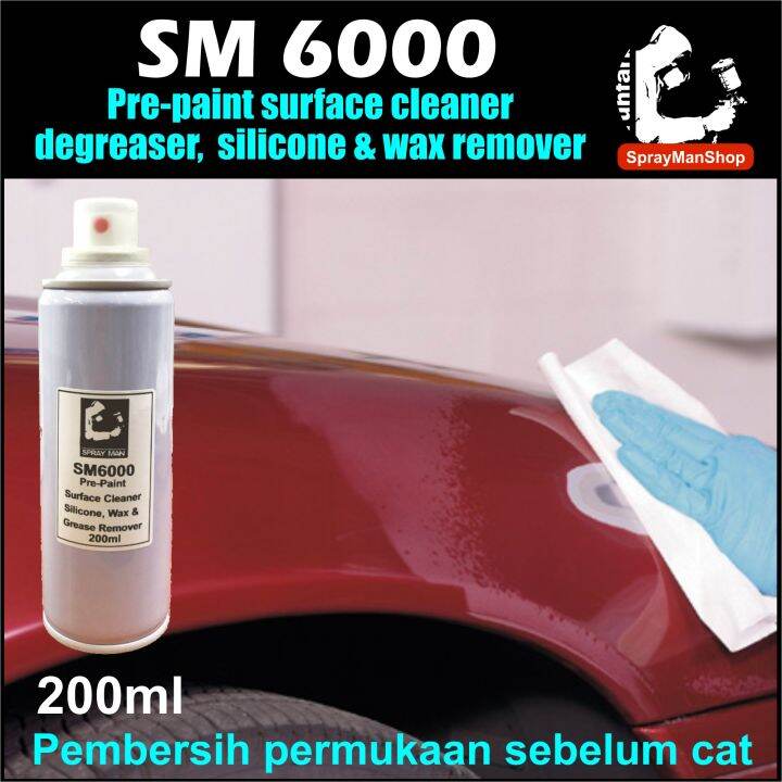 SM6000 Pre-paint Surface Cleaner Degreaser Wax & Silicone Remover | Lazada