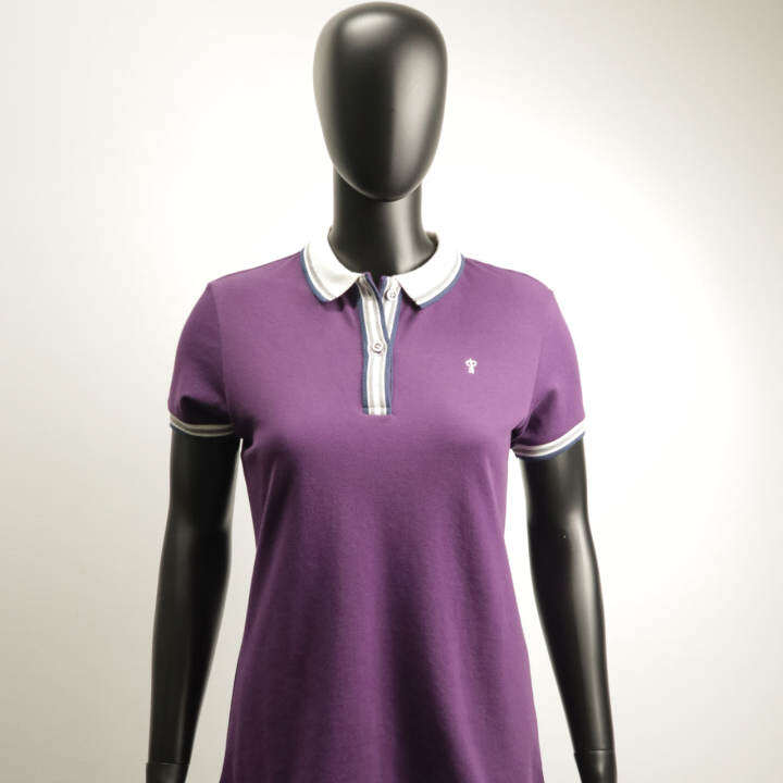 COLLEZIONE C2 Regular Fit 22WT1K056 PLUM Pique Polo Shirt Wear Women ...
