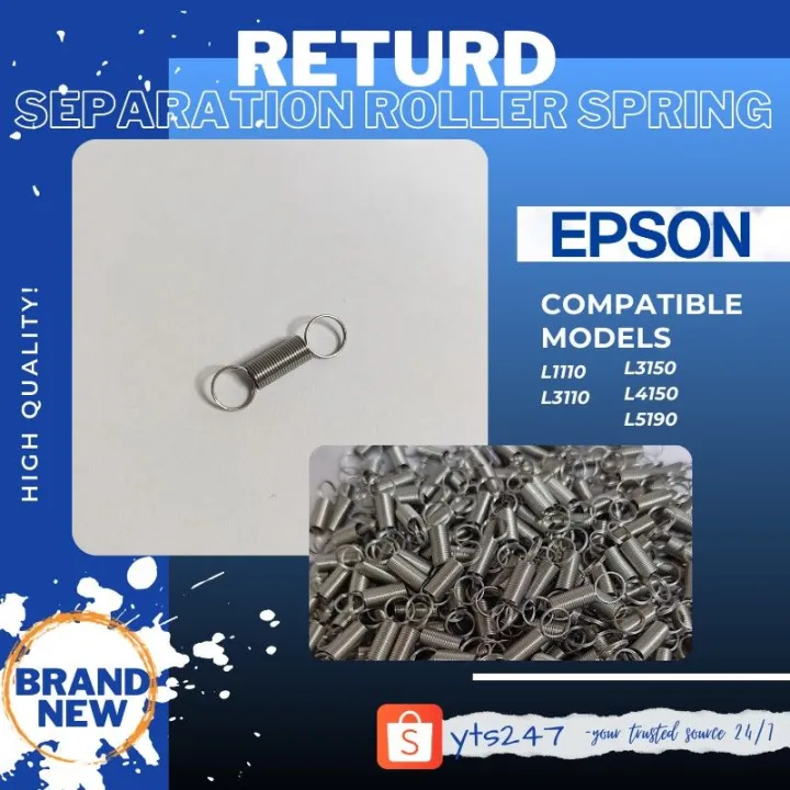 Returd Roller Separation Roller Spring for Epson L1110 L3110 L3116 ...