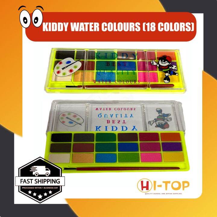 Water Color Kiddy 18 Colors with Brush | Lazada PH