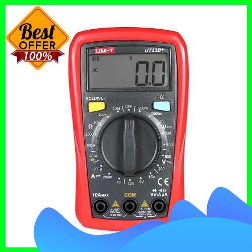 UNI-T UT33B+ Handheld LCD Digital Multimeter DC/AC Voltage DC Current ...