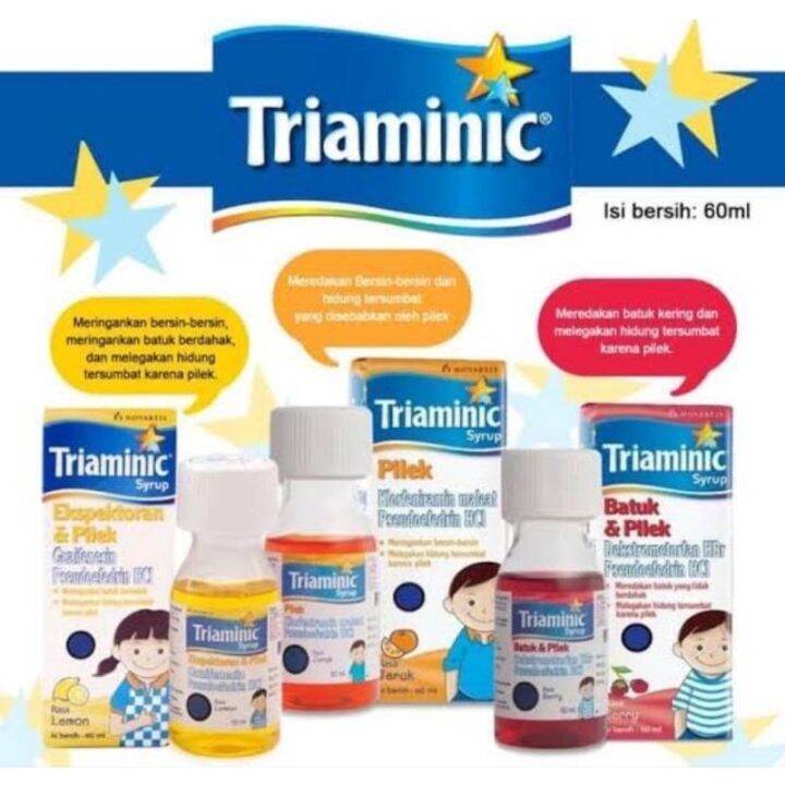 Triaminic Obat Batuk/Pilek 60ml/Triaminic Batuk Pilek Anak Sirup 60 ml ...
