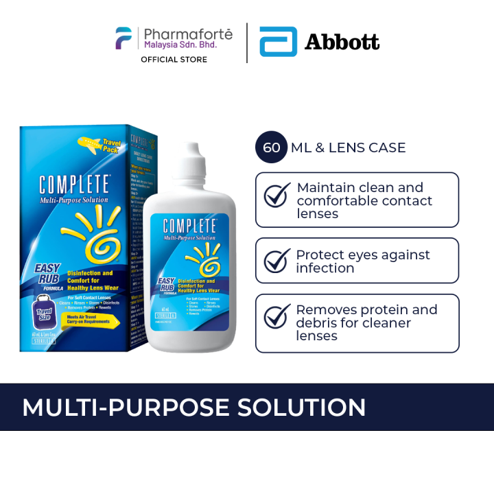 Complete Multi-Purpose Solution Easy Rub - For Disinfection & Comfort ...