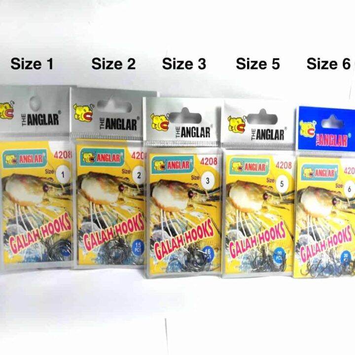THE ANGLAR GALAH HOOKS (4208) PRAWN HOOK MATA KAIL UDANG GALAH ALAT ...
