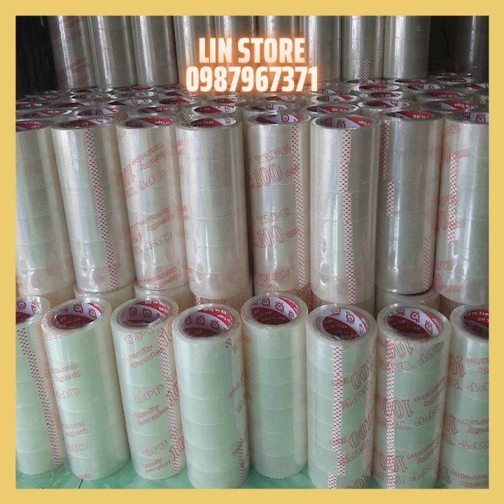 6 Cuộn Băng Keo Đóng Hàng Trong / Đục 1Kg2 100YA - Băng Keo Cao Cấp | Lazada.vn