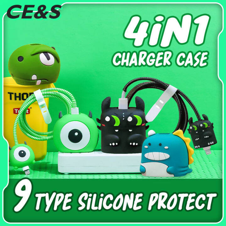 Cute Cartoon Charger Protector Case - Compatible for Apple 20W USB-C ...