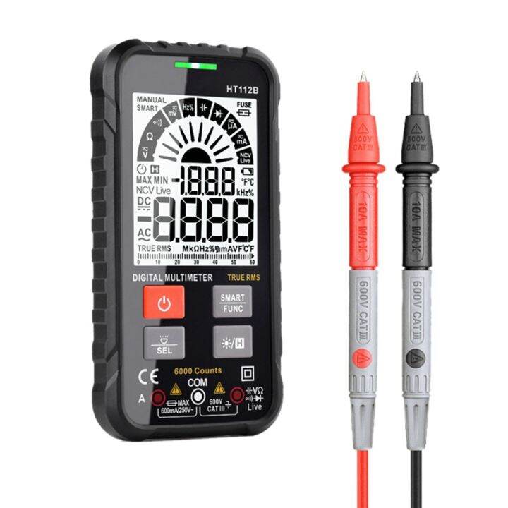 Digital Multimeter Auto-Ranging 6000 Counts Trms Ultra-Portable ...