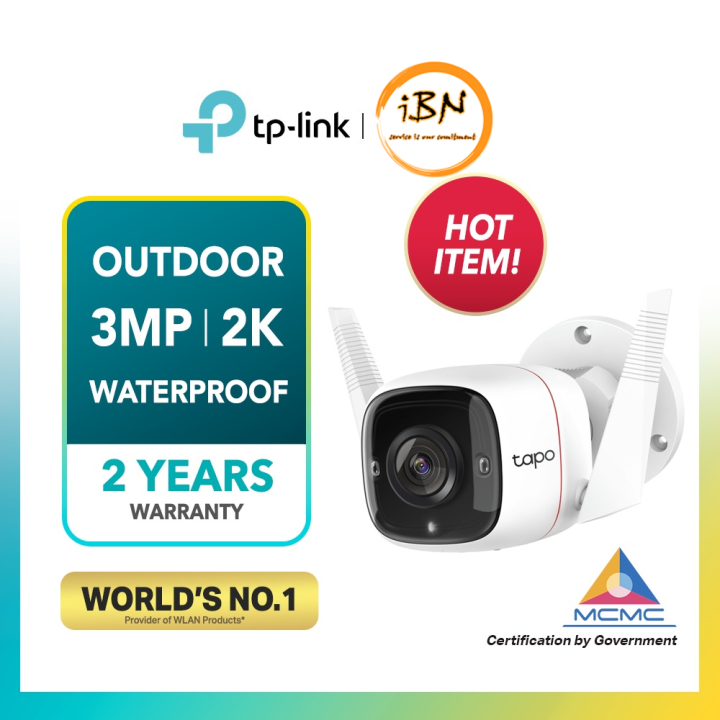 TP-Link Outdoor 2K CCTV/3MP SUPER HD with Amazon Safety CLOUD/Sirim ...