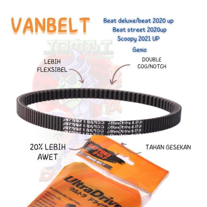 VANBELT DAYTONA V-BELT BEAT DELUXE SCOOPY2021UP GENIO BEAT STREET LED ...