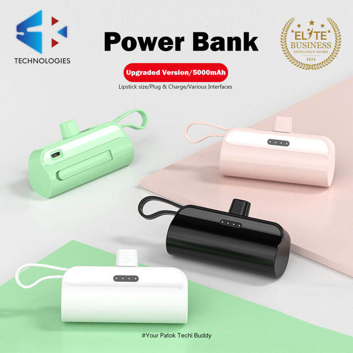Portable Mini Power Bank Charger for USB C Android Device (Direct ...