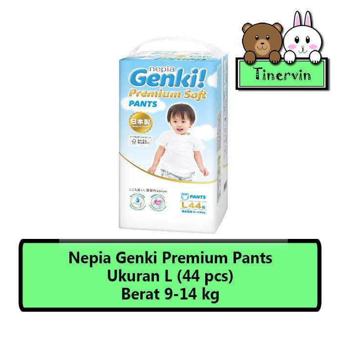 Nepia Genki Premium Soft Pants L30 | Lazada Indonesia