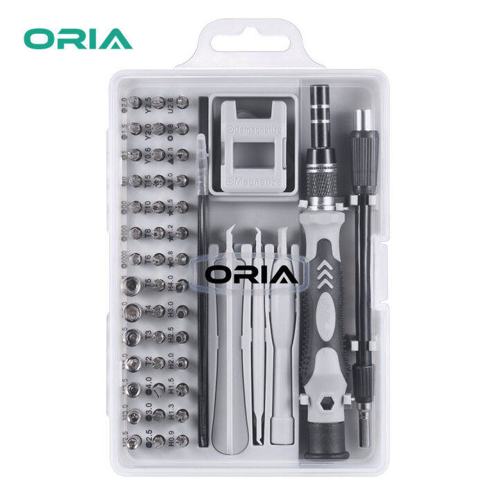 [Local Stock]ORIA Screwdriver Set 52 in 1 Bits Magnetic Driver Kit ...