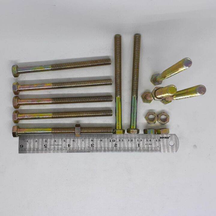 BAUT MUR KUNING M8 X 100 / BMK M8 X 100 / BAUT M8X100 KUNING / BAUT M8 ...