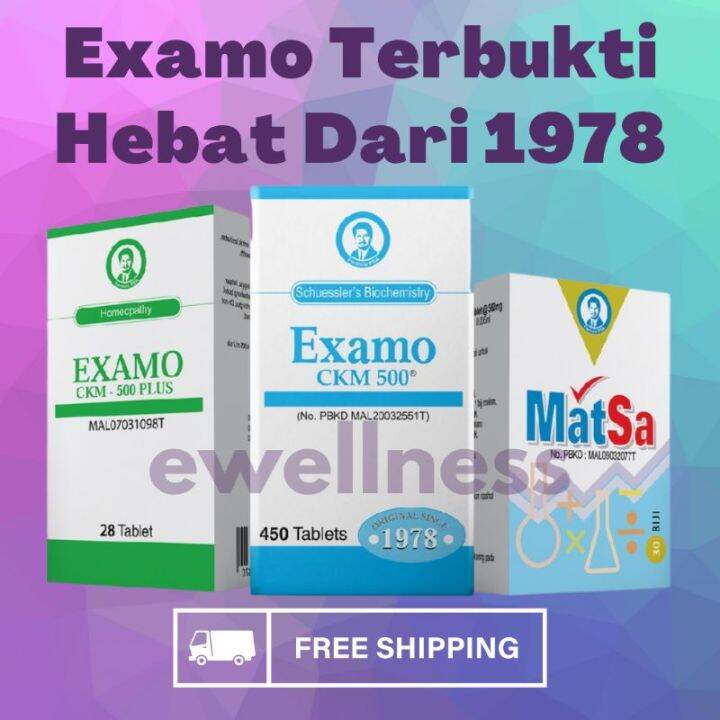 Era Edar Examo CKM500 CKM500 Plus Matsa Formula Homeopati Untuk Kecerdasan Minda Sejak 1978 | Lazada