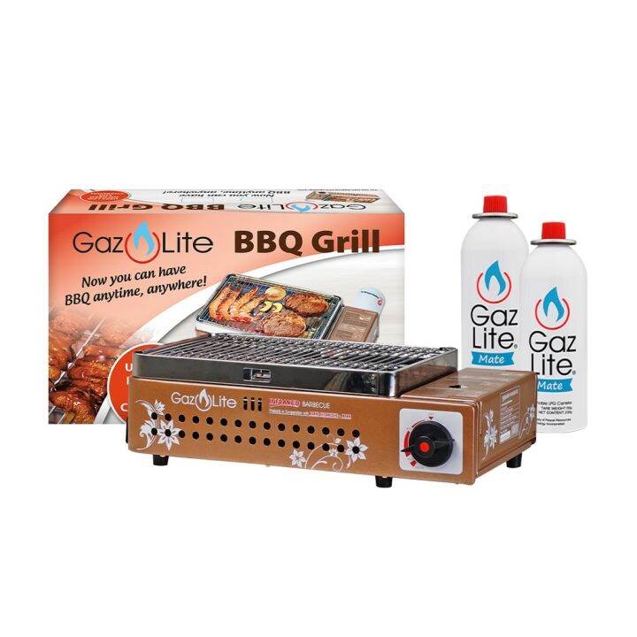 Gaz Lite LPG BBQ Grill 2 Mate 230g Cylinders | Lazada PH