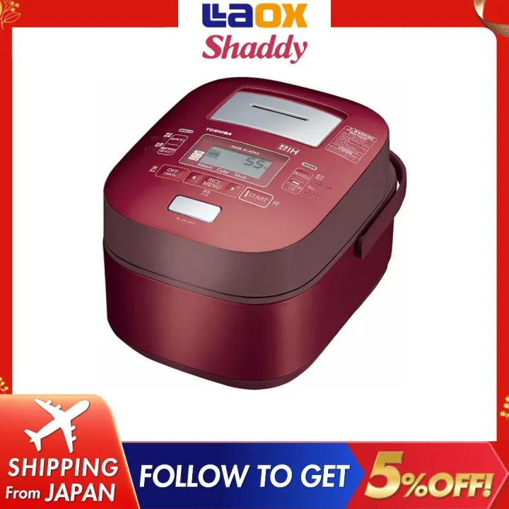 TOSHIBA Vacuum Pressure IH Rice Cooker RC DX18H RED 220V 1.8L 10 cups ...