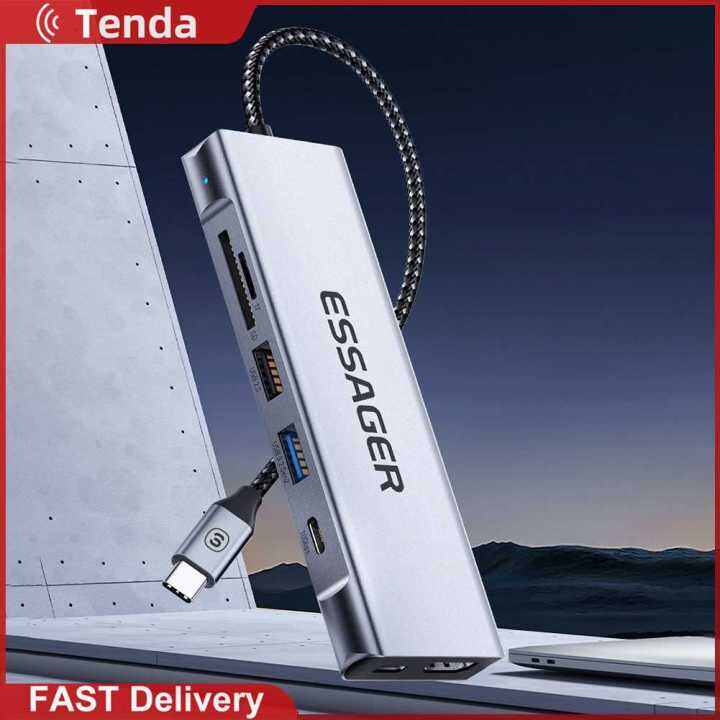 8-in-1 USB Hub High Speed Portable Hub Multi Splitter Port Support ...