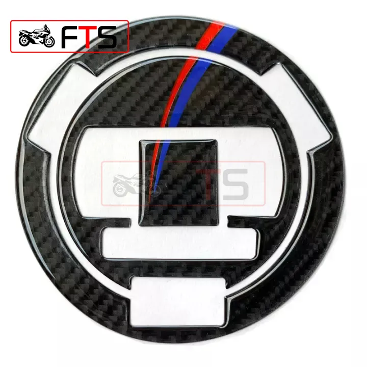 Fentlles 3D Carbon Fiber motorcycle Sticker Fuel tank cap Decal For BMW ...
