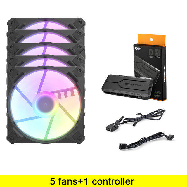 Darkflash RGB 120mm Fan PWM 4 PIN Silent ARGB Fan Controller AURA SYNC ...
