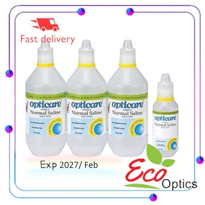 Opticare Normal Saline (500mlX3+120ml) Sterile Isotonic Solution | Lazada