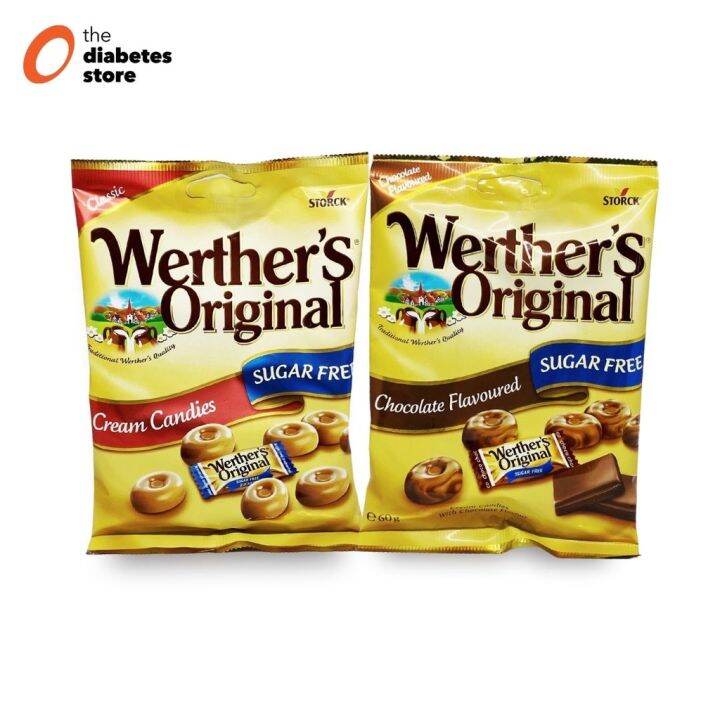 Werther's Original Candies Sugar Free 60g (AVAILABLE IN CHOCOLATE AND ...