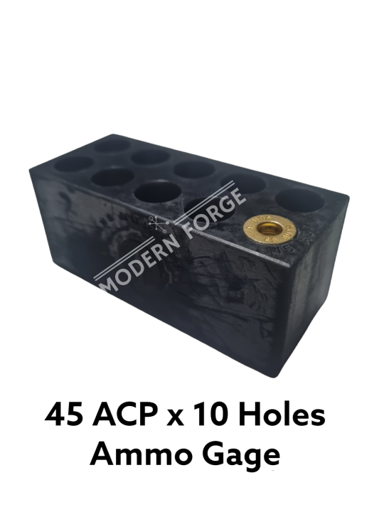 45 ACP x 10 Holes Case Gage / Ammo Gauge / Chamber Checker / Bullet ...