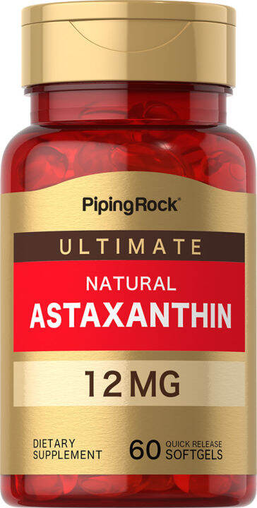 Astaxanthin 12 mg, 60 Quick Release Softgels | Lazada