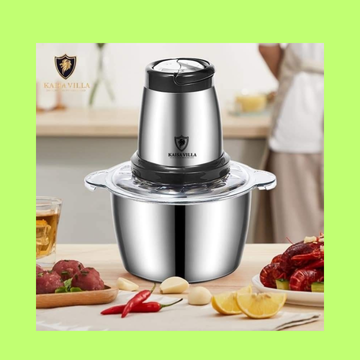 Kaisa Villa meat grinder electric 2L food processor chopper and blender | Lazada PH