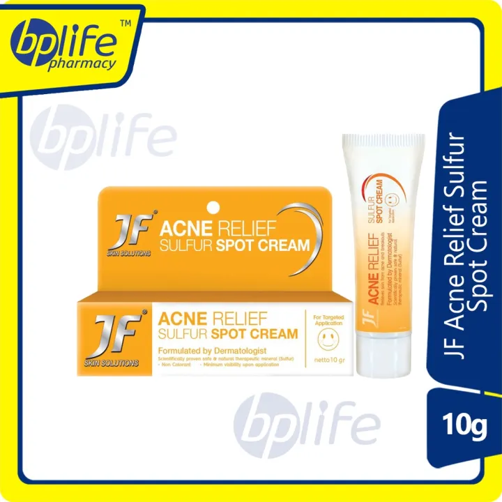 JF Acne Relief Sulfur Spot Cream 10g | Lazada