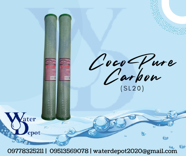 Coco Pure Carbon Block Filter SL20- Water Filtration System / Water ...