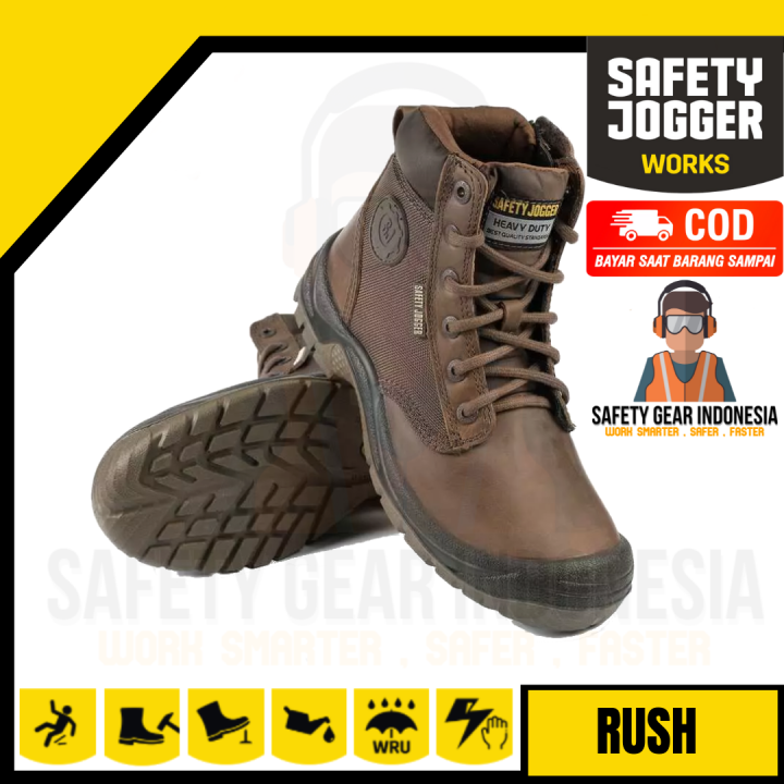 Sepatu Safety Jogger Rush S3 - Sepatu Pelindung Kerja | Lazada Indonesia