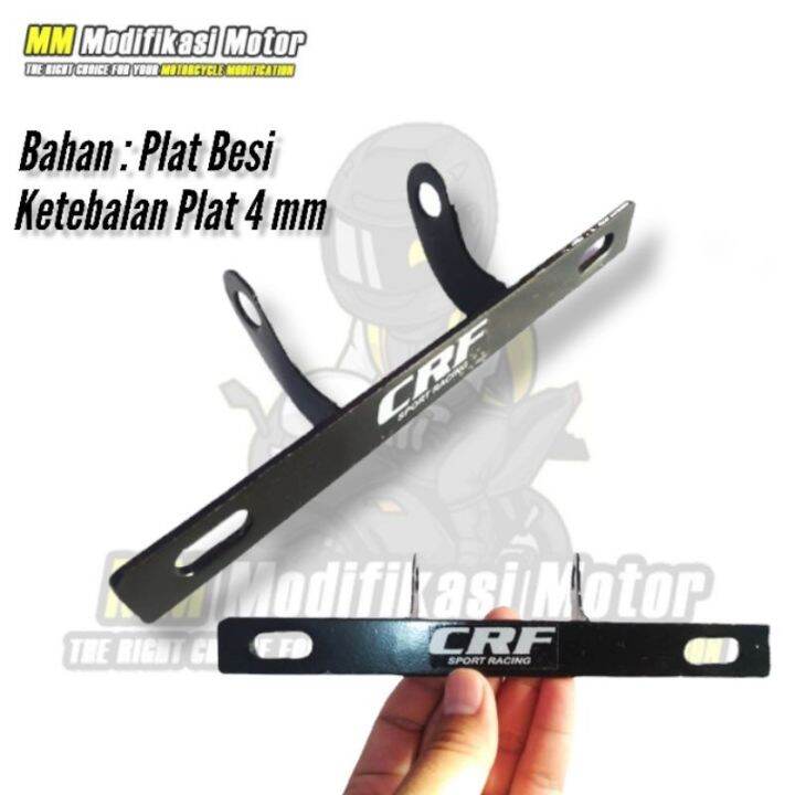 Dudukan Plat Nomor CRF Pangkon Plat Nomer Bagian Depan Bahan Plat Besi ...