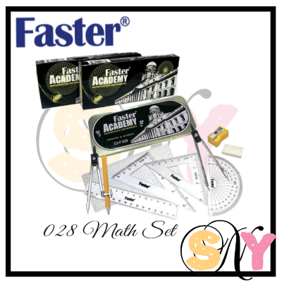 Faste Math Instrument F-028 Math Set Geometry Set | Lazada