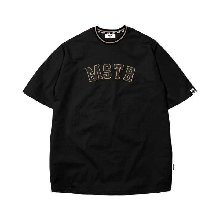 MSTR CO - LUXURY "V" EMBROIDERY T-SHIRT (BLACK) | Lazada PH
