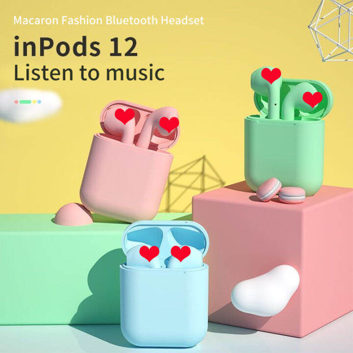 Original Macaron Mini Wireless Bluetooth Earphone, Smart Touch Stereo ...