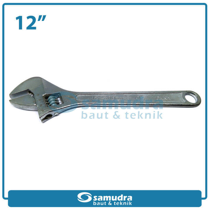 ATS Kunci Bago 12" Inggris Jepit Mur Baut Buaya Wrench Serbaguna 300mm ...