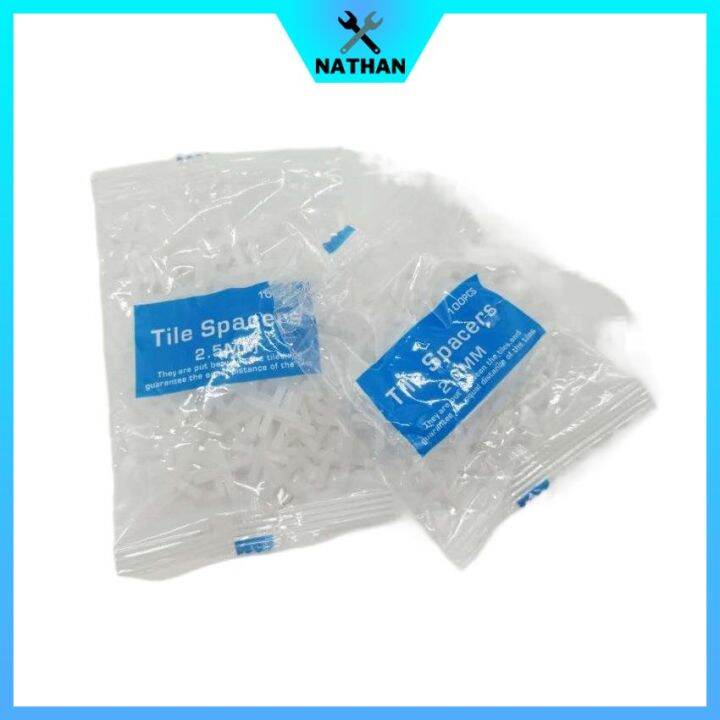 100Pcs Tile Spacers 1MM 1.5MM 2MM 3MM Cross Tile Leveling System ...