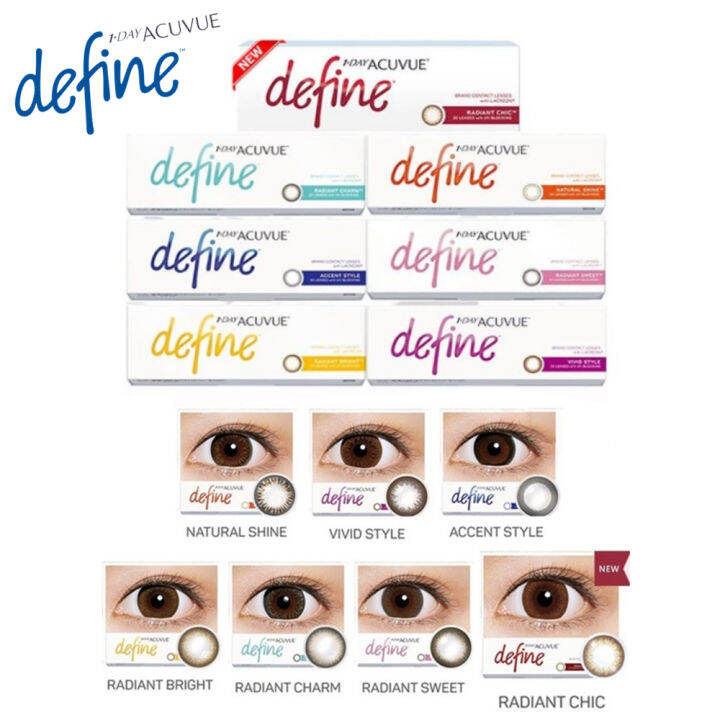 Acuvue Define Daily “30Pcs” 1 Day Disposable Lens Cosmetic Color ...