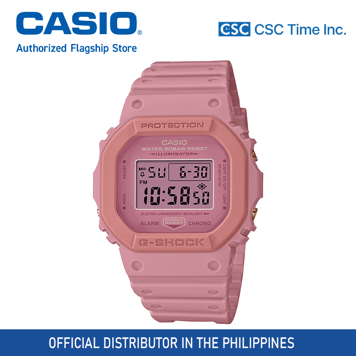 Casio G-Shock (DW-5610SL-4A4DR) Pink Resin Strap Shock Resistant 200 ...