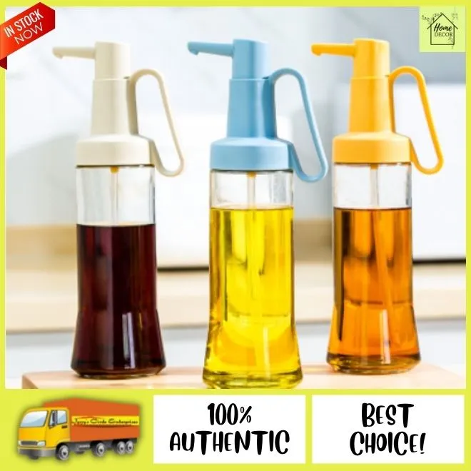 500ml Oil Bottle Dispenser w/ Pump / Condiments Dispenser / Liquid ...