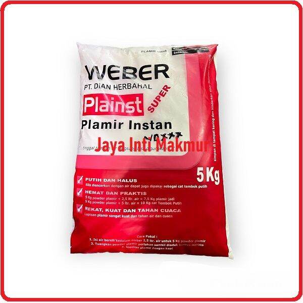 Plamir Tembok / Instan SUPER WEBER PLAINTS 5kg | Lazada Indonesia