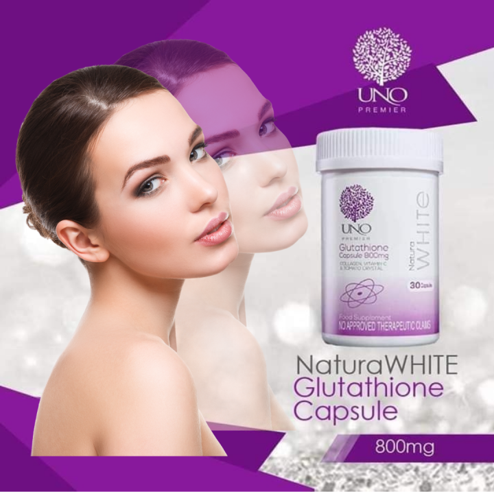 UNO Premier Pure Natura White Glutathione Capsule 800mg Collagen ...