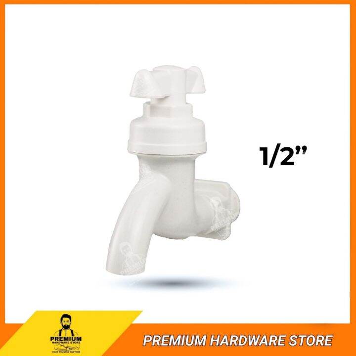 PVC BIB TAP PIPI 1/2 INCH / KITCHEN BATHROOM TOILET SINK FAUCET PVC BIB ...