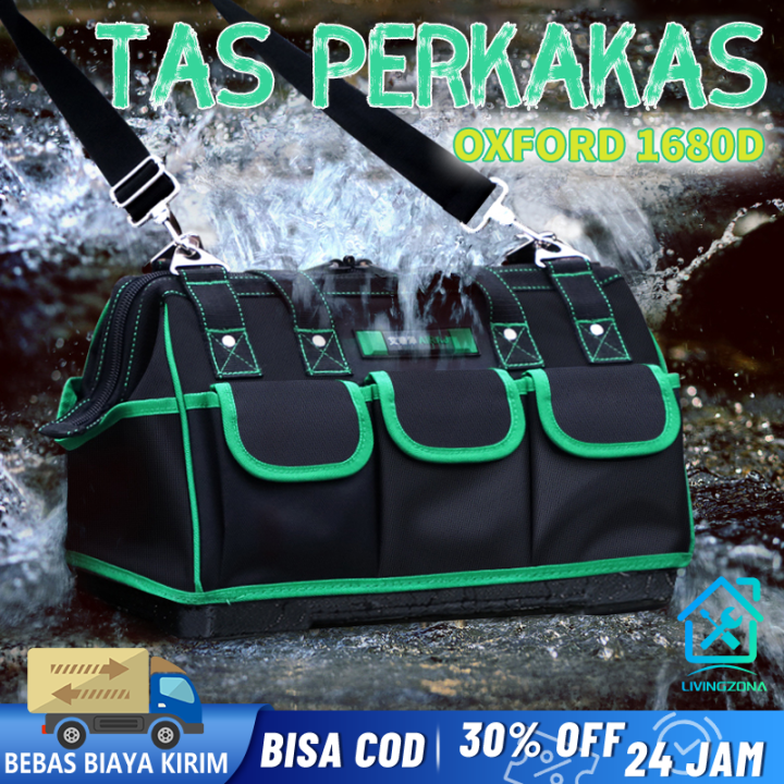 Tool Bag 13 - 23 Inch Kain Oxford Tebal - Tas Alat Perkakas Tukang ...