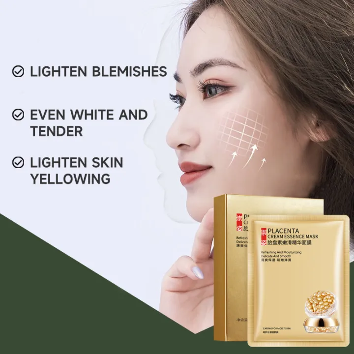 5pcs/box ChongZi Fullerene Placenta Essence Moisturizing Repair Mask ...